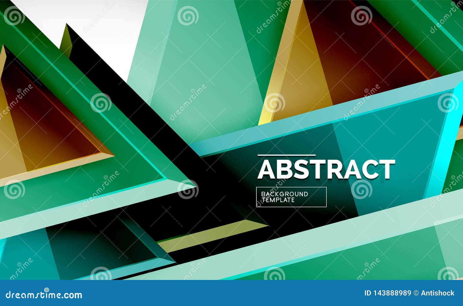 Triangles Repetiton Geometric Abstract Background, Multicolored Glossy ...