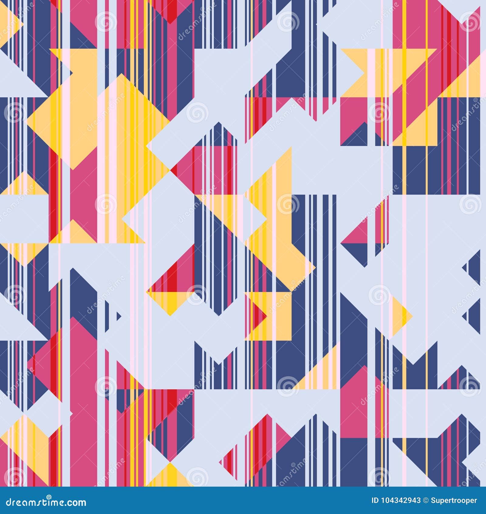 Triangles Retro Abstract Background Stock Vector - Illustration of ...