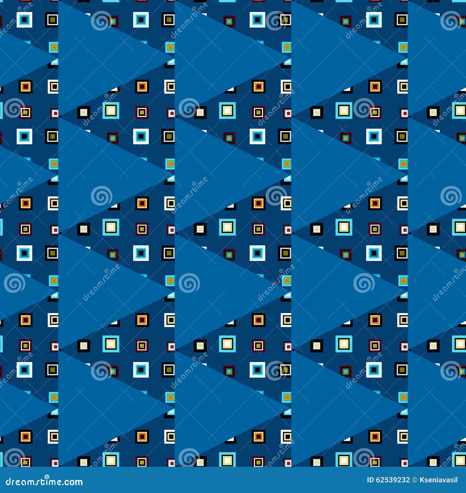 Triangles seamless pattern stock vector. Illustration of pixel - 62539232