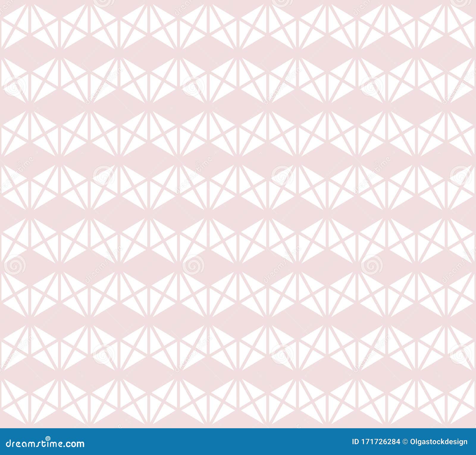 Triangles Seamless Pattern. Subtle Vector Pink and White Geometric ...