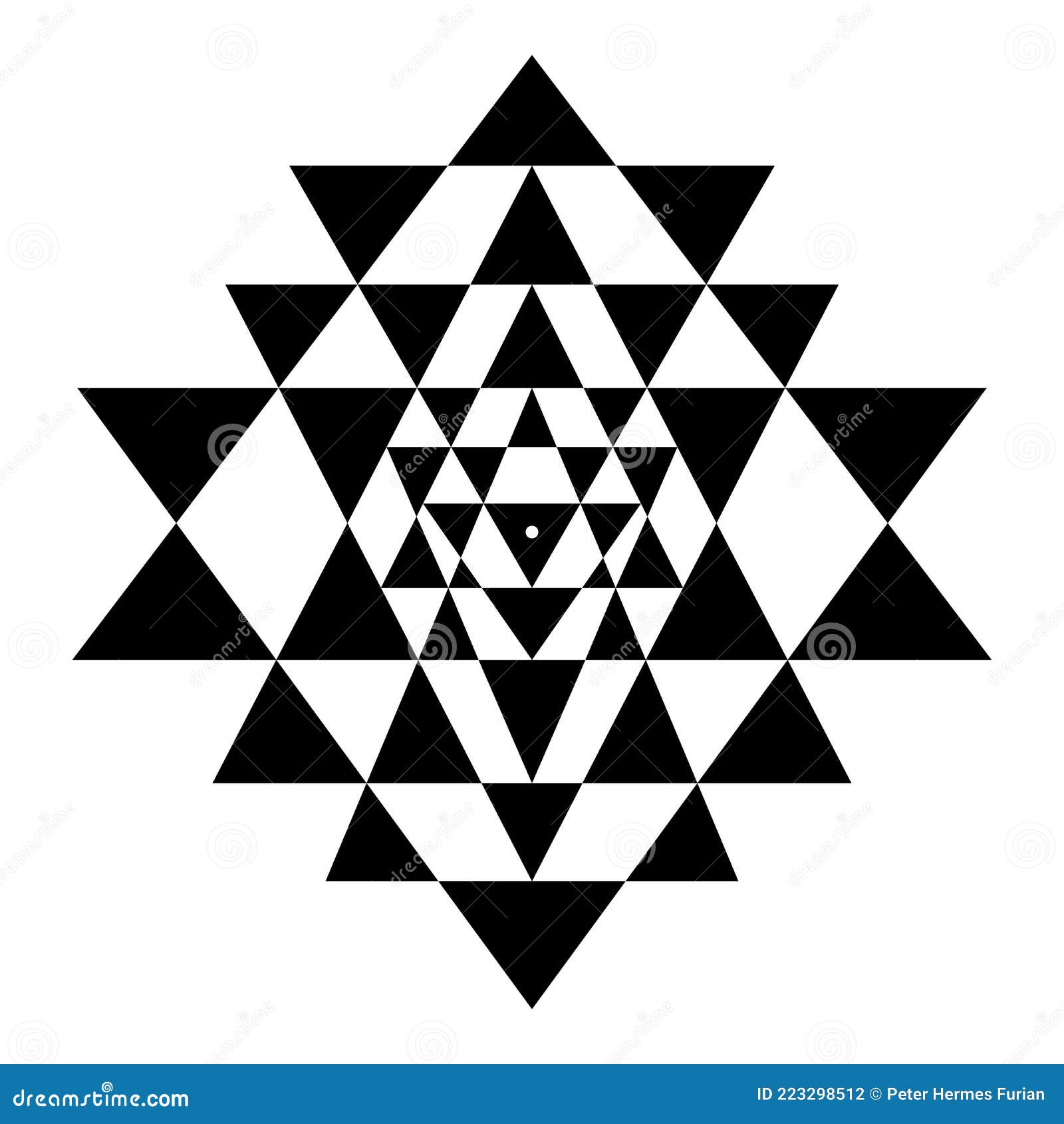 Triangles of Shri Yantra, Also Called Sri Yantra or Shri Chakra Stock ...