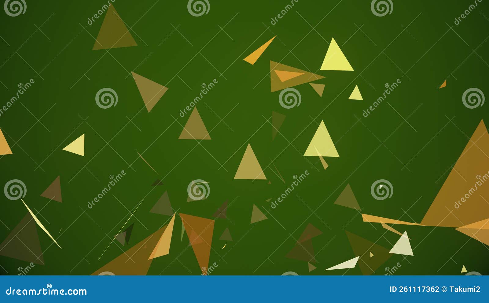 Triangles Spring Up on a Colorful Background Stock Illustration ...