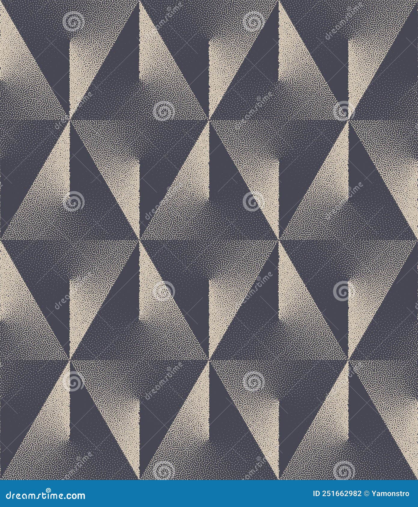 Triangles Structure Seamless Pattern Vector Retro Futuristic Abstract ...