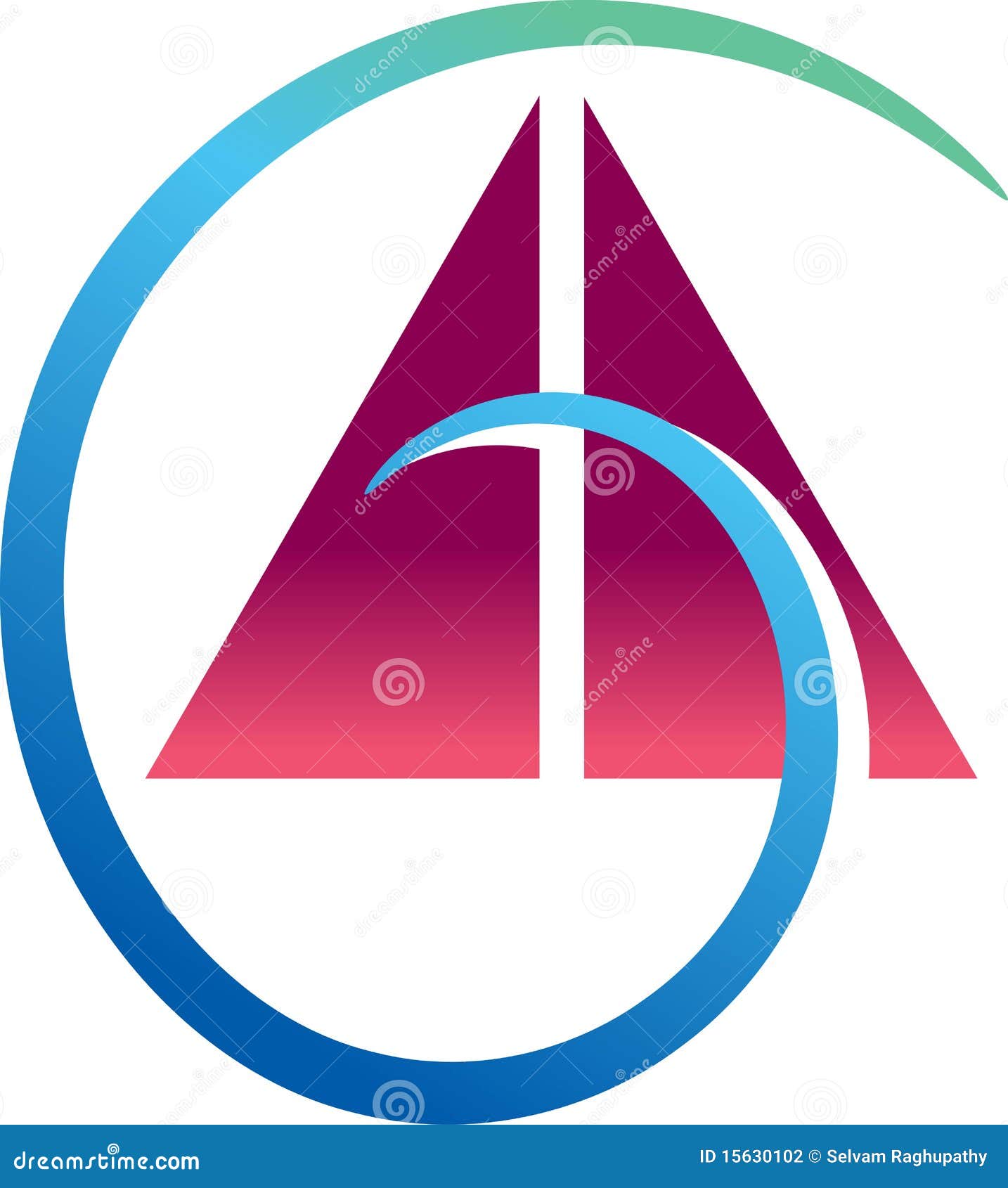 Triangles with swirl stock vector. Illustration of higher - 15630102