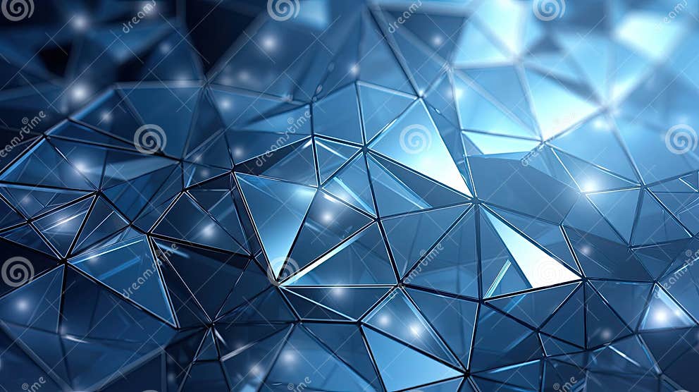 Triangles Technology Geometric Background Stock Illustration ...