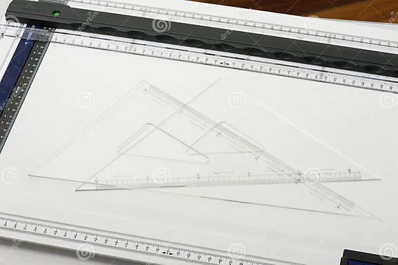 Triangles, Tool for Industrial Drawing Stock Photo - Image of angles ...