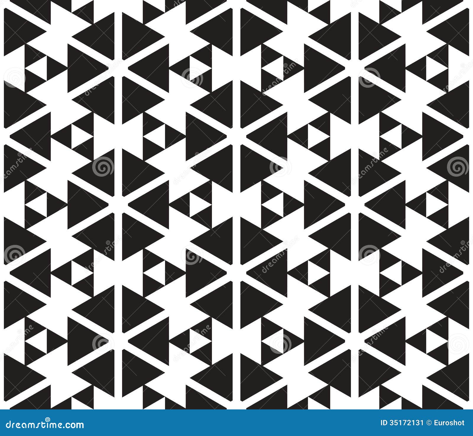 Triangles Vector Seamless Pattern. Stock Vector - Illustration of ...