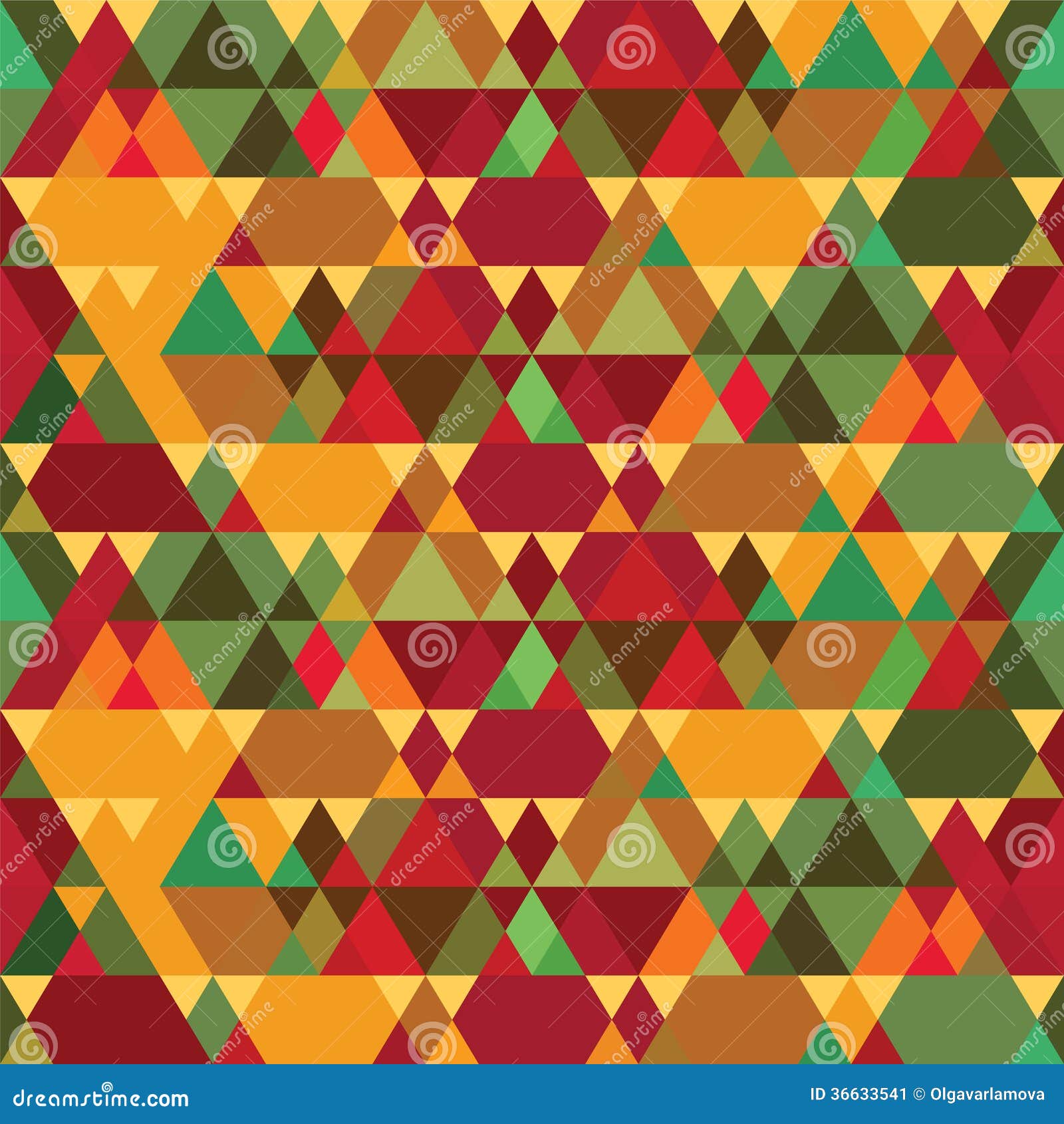 Triangles Vintage Seamless Pattern Stock Vector - Illustration of ...