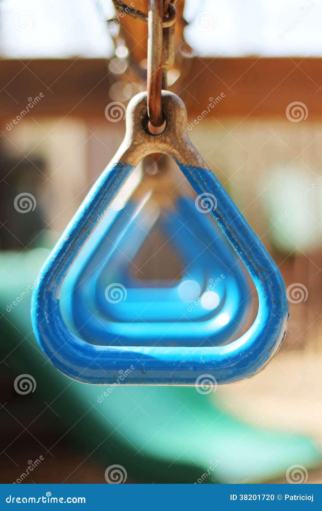 Triangluar Playground Rings at a Park Stock Photo - Image of childhood ...