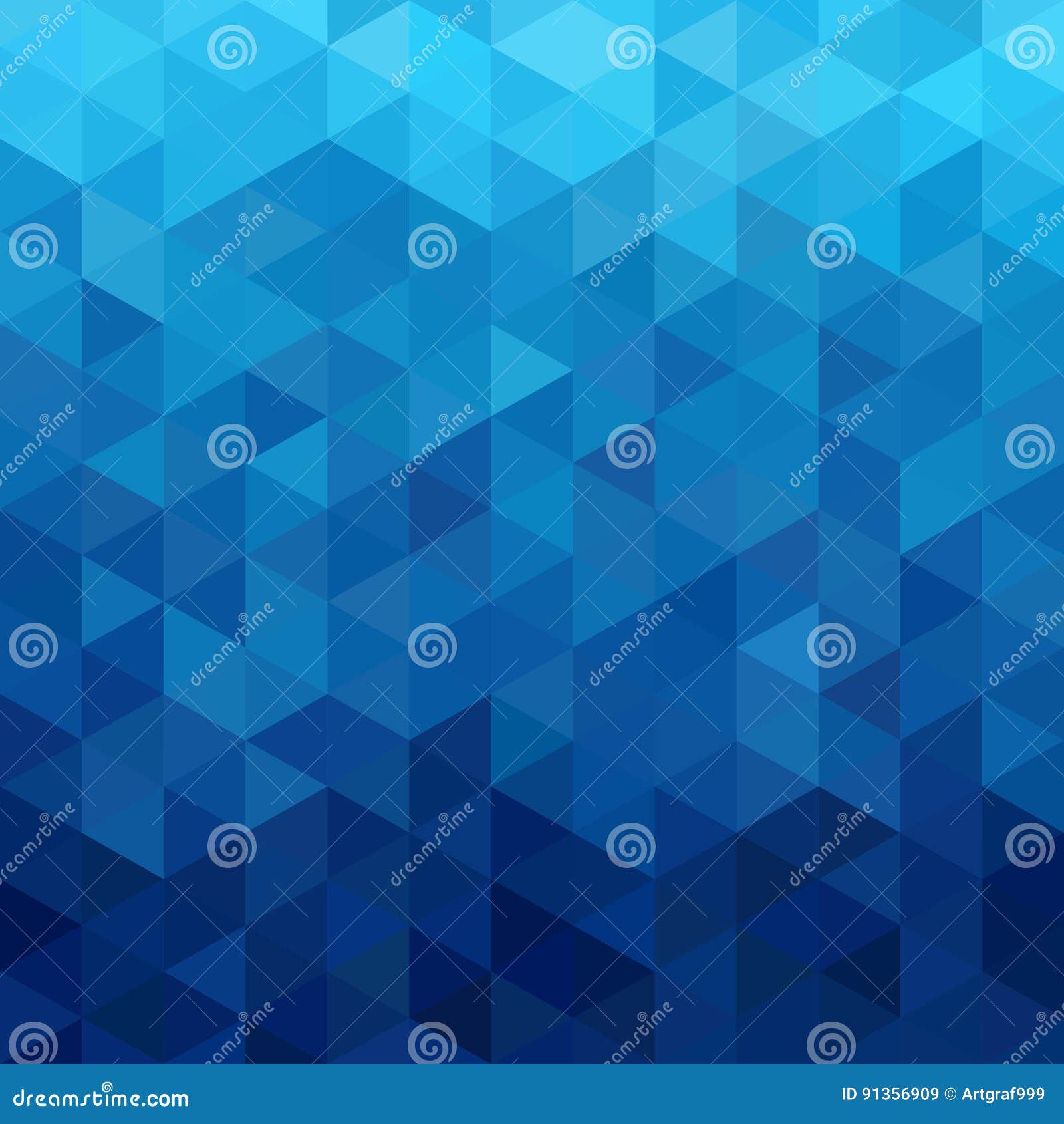 Triangular Abstract Background Blue Ocean Stock Illustration ...