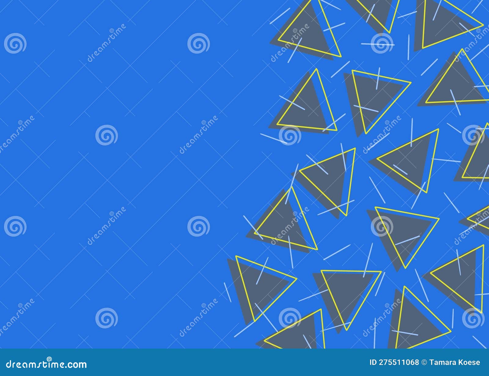 Triangular Abstract Background Blue Ocean Stock Illustration ...