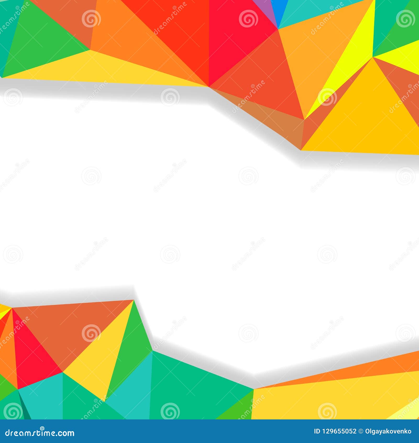 Triangular Abstract Background, Crystal Colorful Shapes Border Stock ... Triangular Abstract Background, Crystal Colorful Shapes Border Stock ...