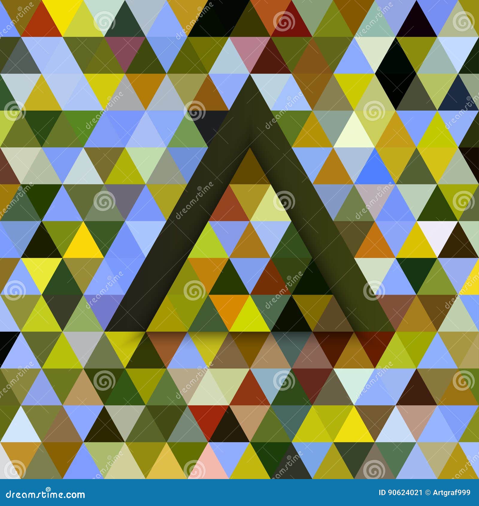 Triangular Abstract Background Stock Illustration - Illustration of ...