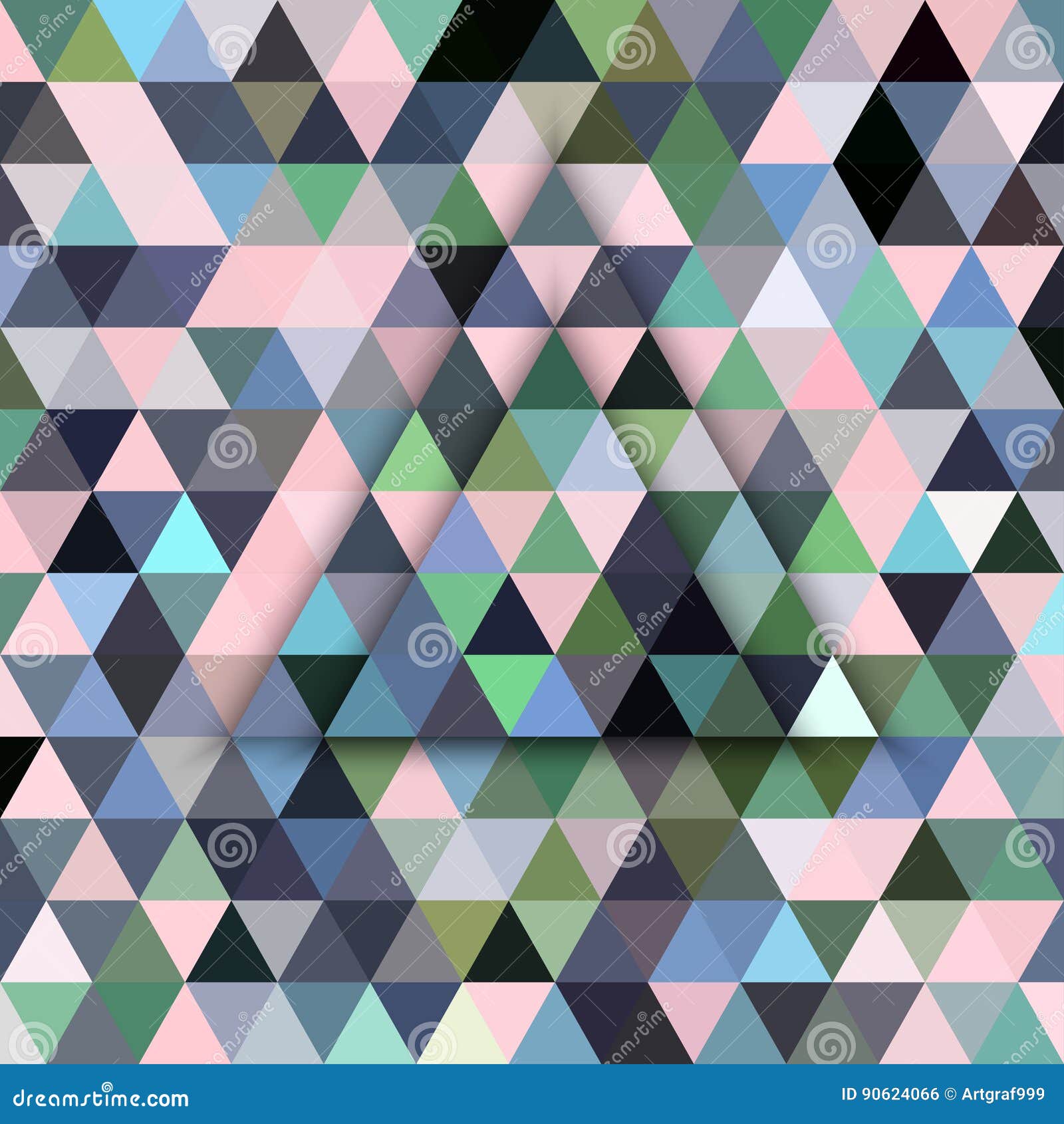 Triangular Abstract Background Stock Illustration - Illustration of ...