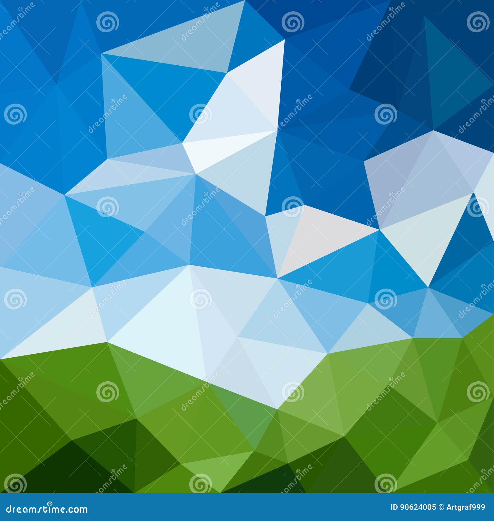 Triangular Abstract Background Landscape Stock Illustration ...