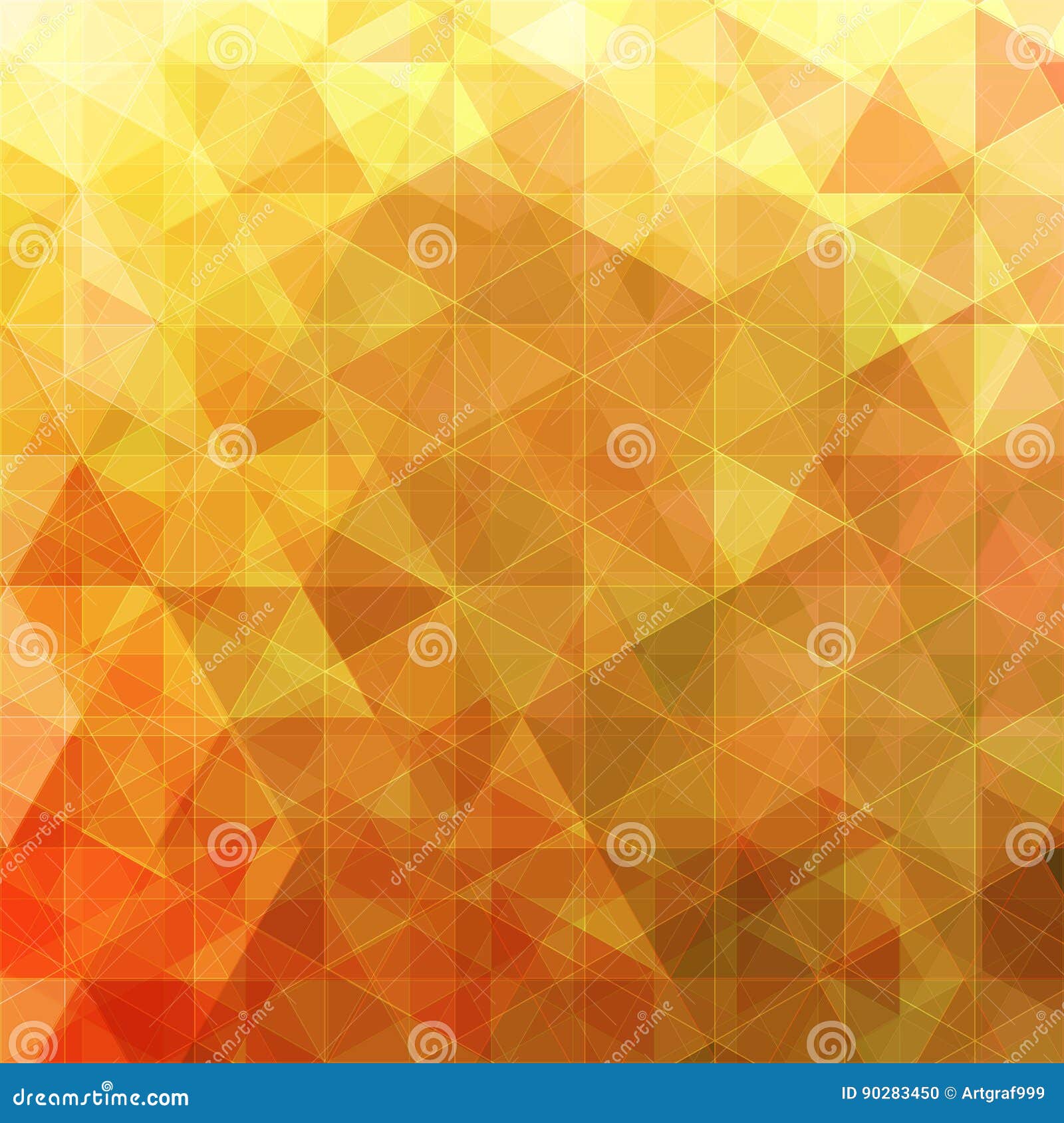 Triangular Abstract Background Orange Stock Vector - Illustration of ...
