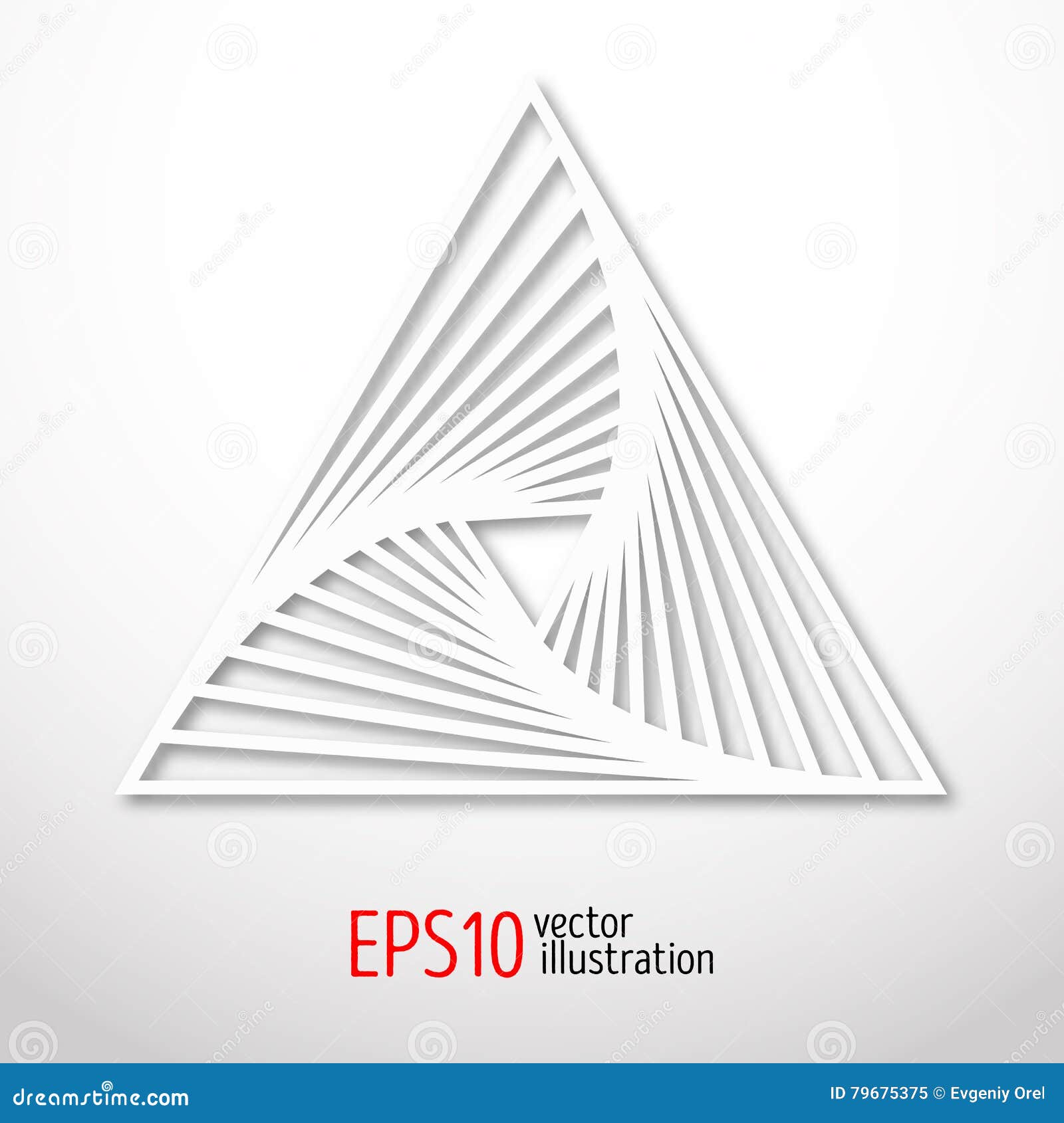 Triangular Abstract Sacral Geometry. Vector Art of Three-cornered ...