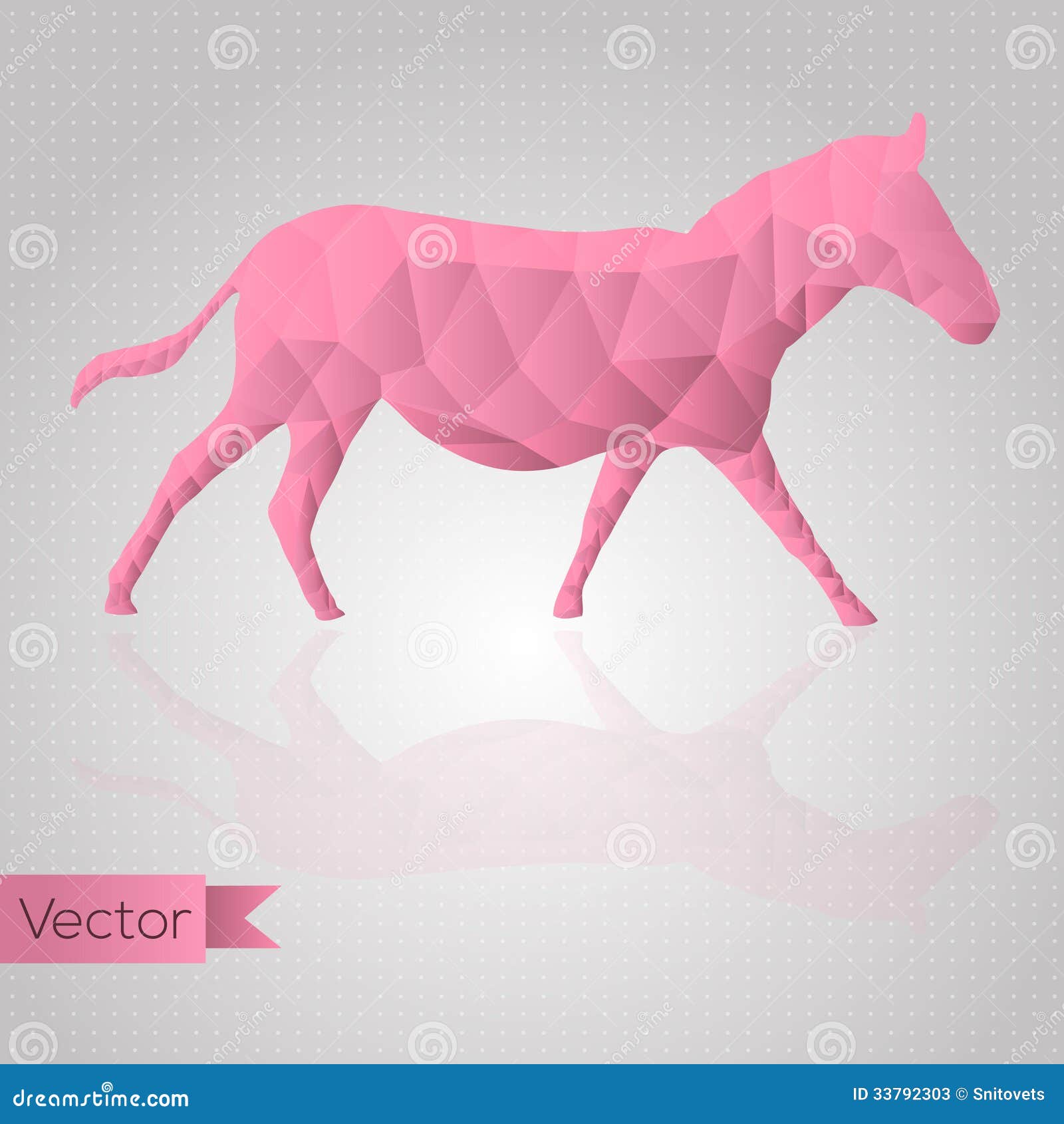 Triangular animal stock vector. Illustration of aquamarine - 33792303