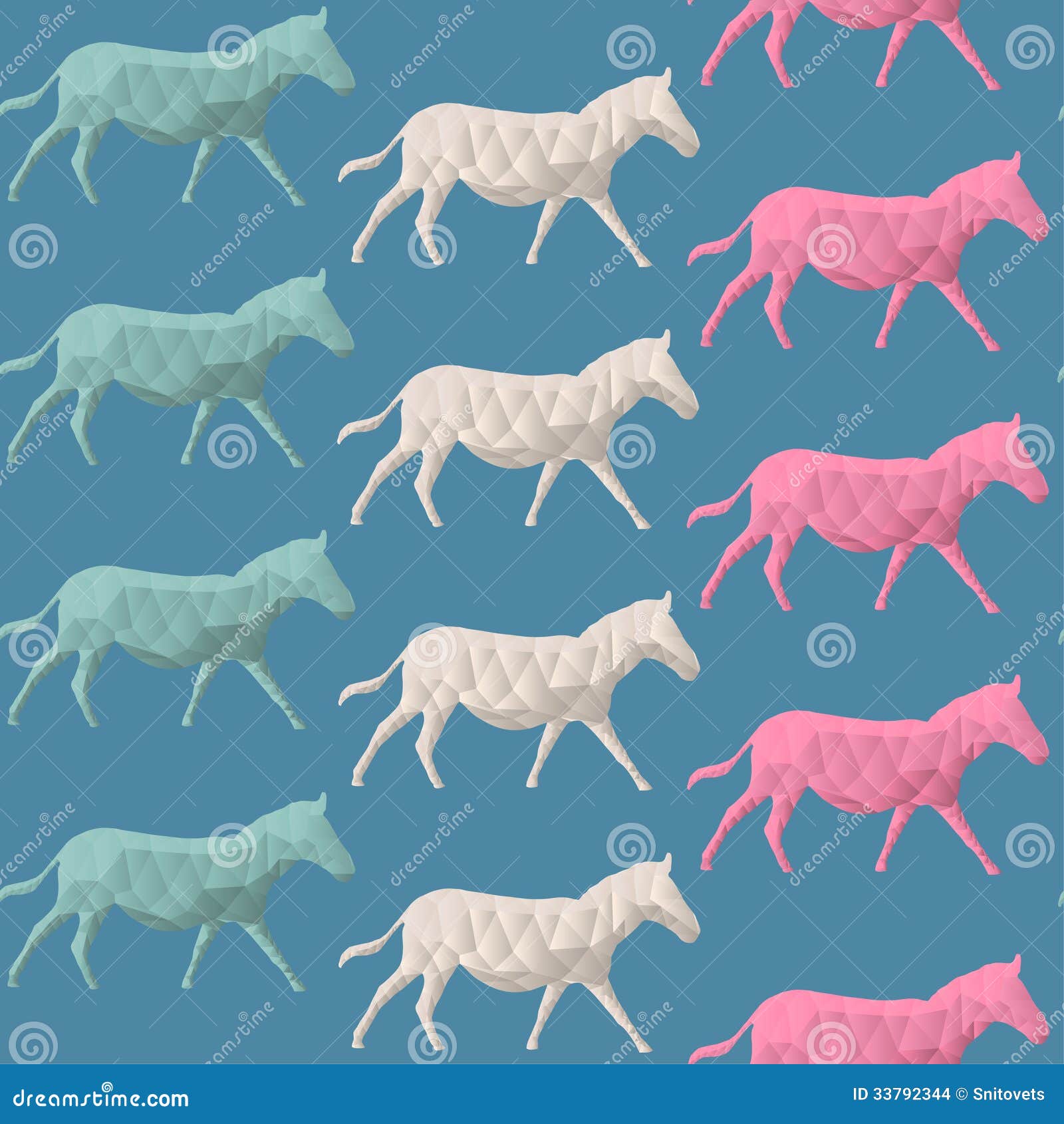 Triangular animal stock vector. Illustration of horse - 33792344