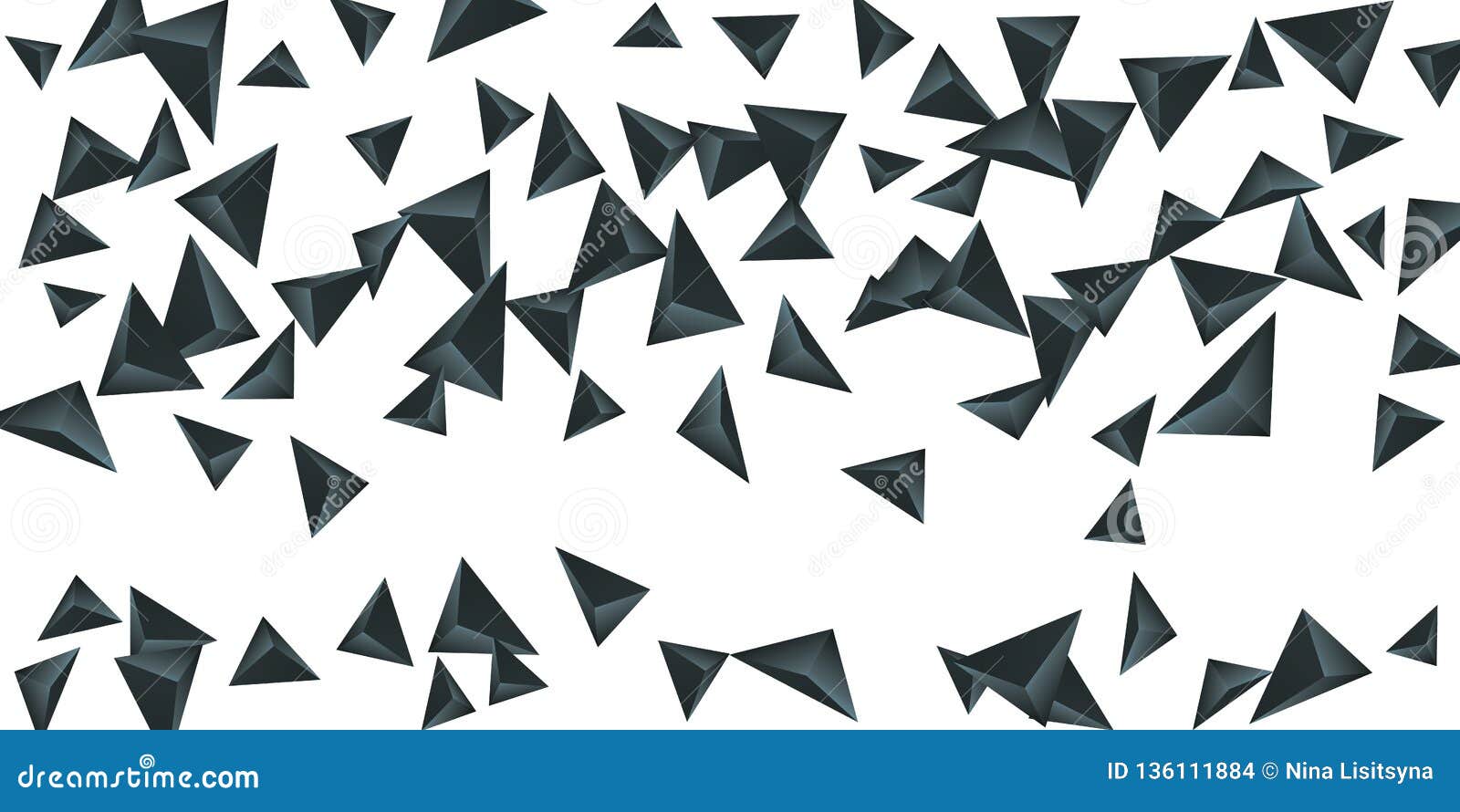 Triangular Background. Abstract Composition of 3d Triangles Stock ...