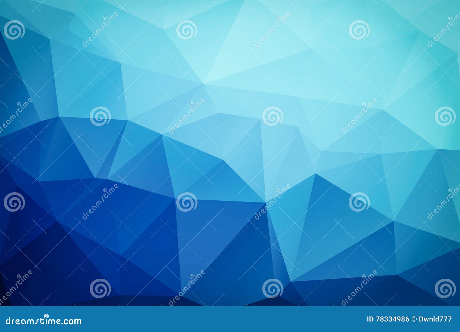 Triangular Blue Abstract Background Stock Illustration - Illustration ...