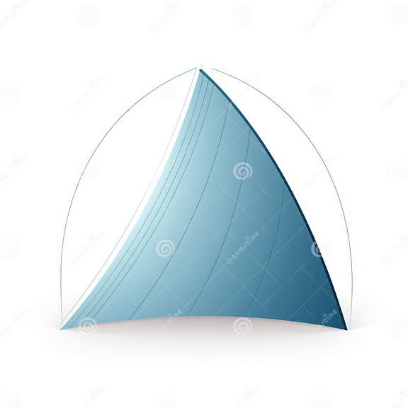 Triangular Blue Ad Space Vector with Distorted Perspectives Stock ...