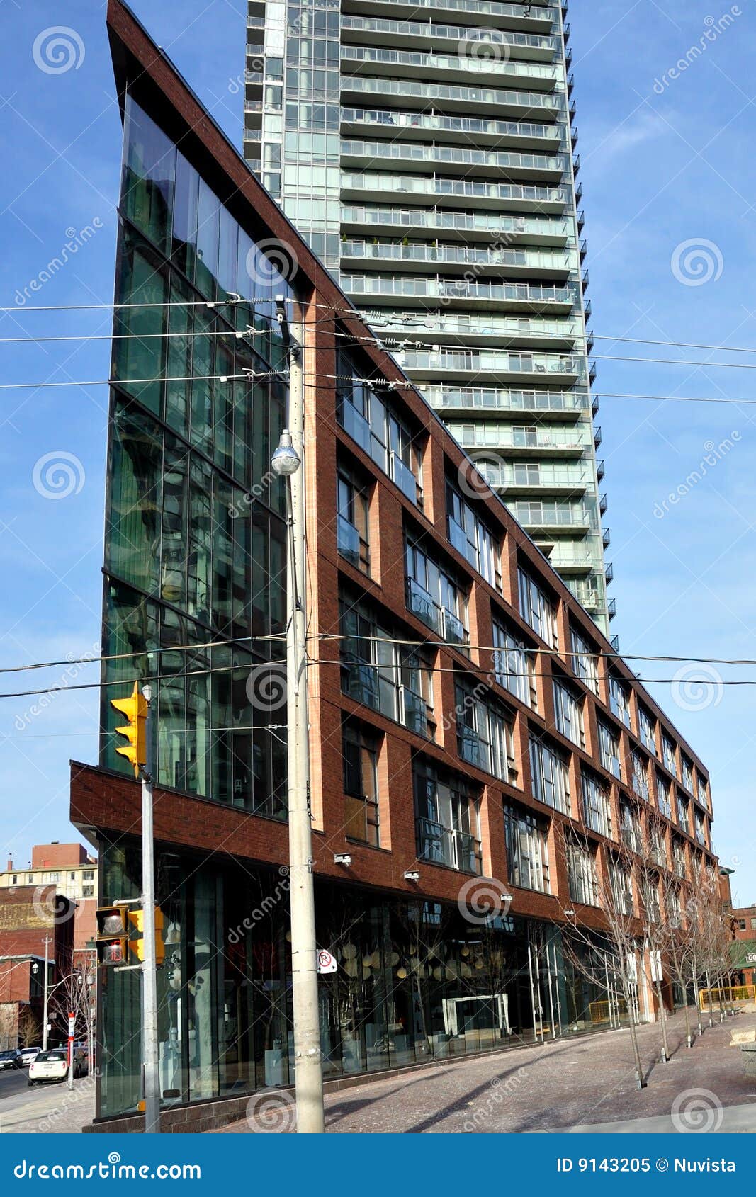 Triangular building stock image. Image of shop, urban - 9143205
