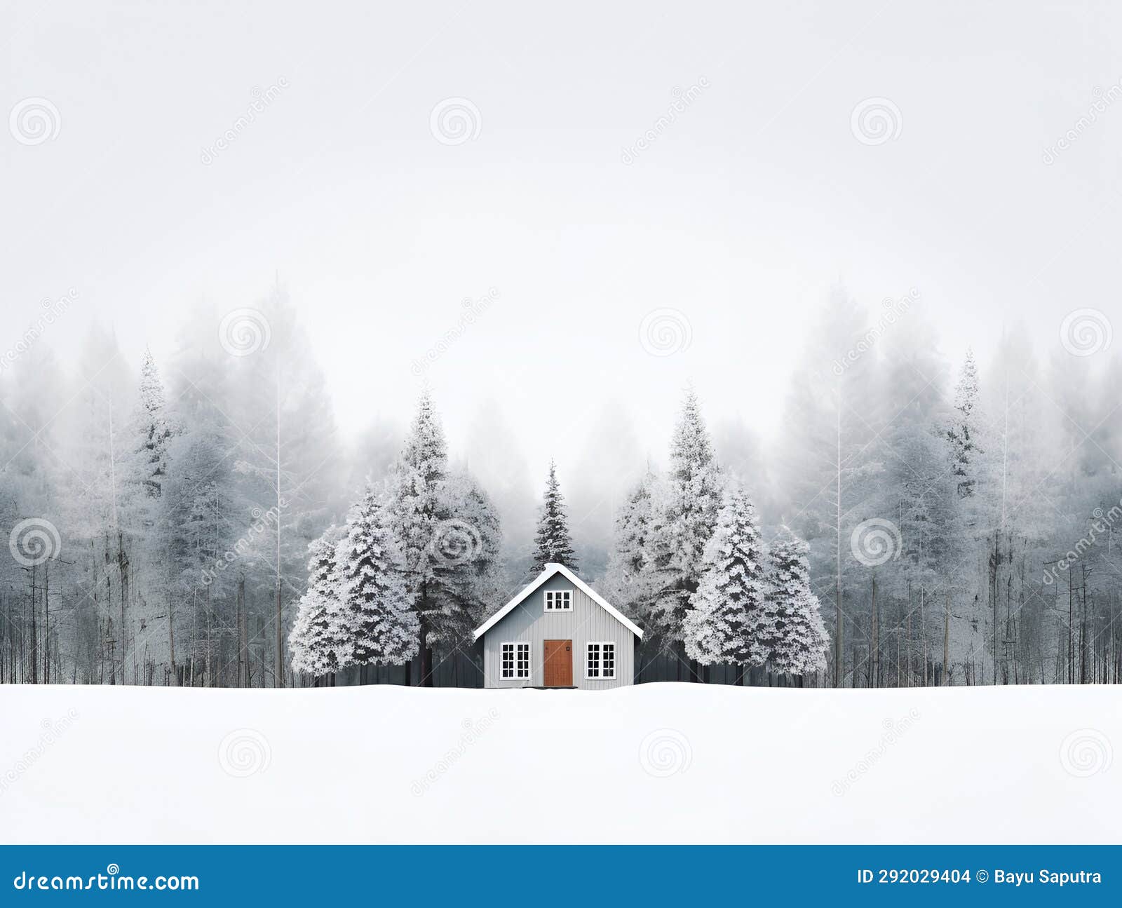 Triangular Cabin in Winter Snowy Forest, Ai Generative Stock ...