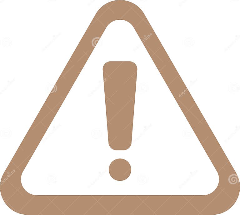 Triangular Caution Sign with an Exclamation Mark, Indicating a General ...