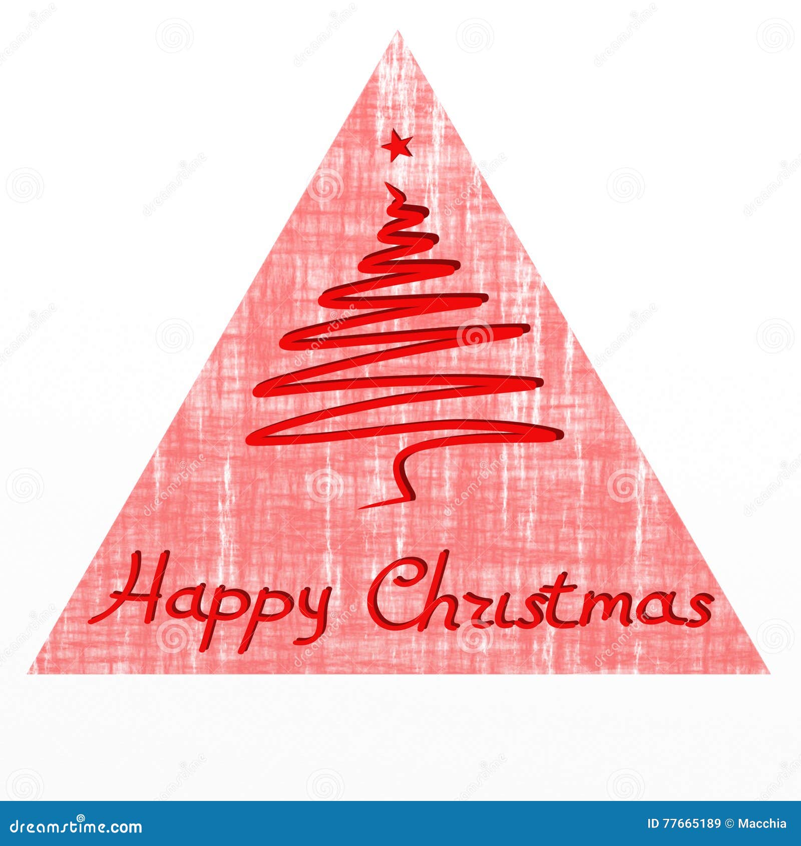Triangular Christmas card stock illustration. Illustration of ...