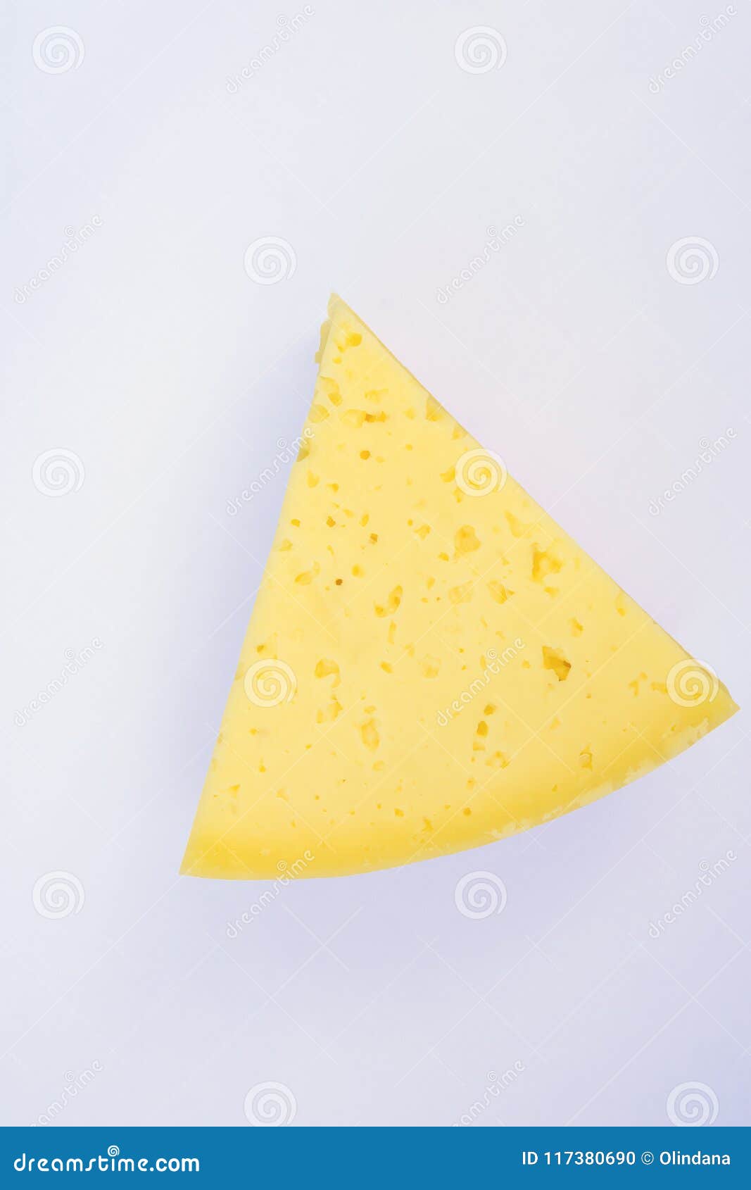 Triangular Chunk Wedge of Alpine Creamy Appetizing Light Yellow Tilsit ...