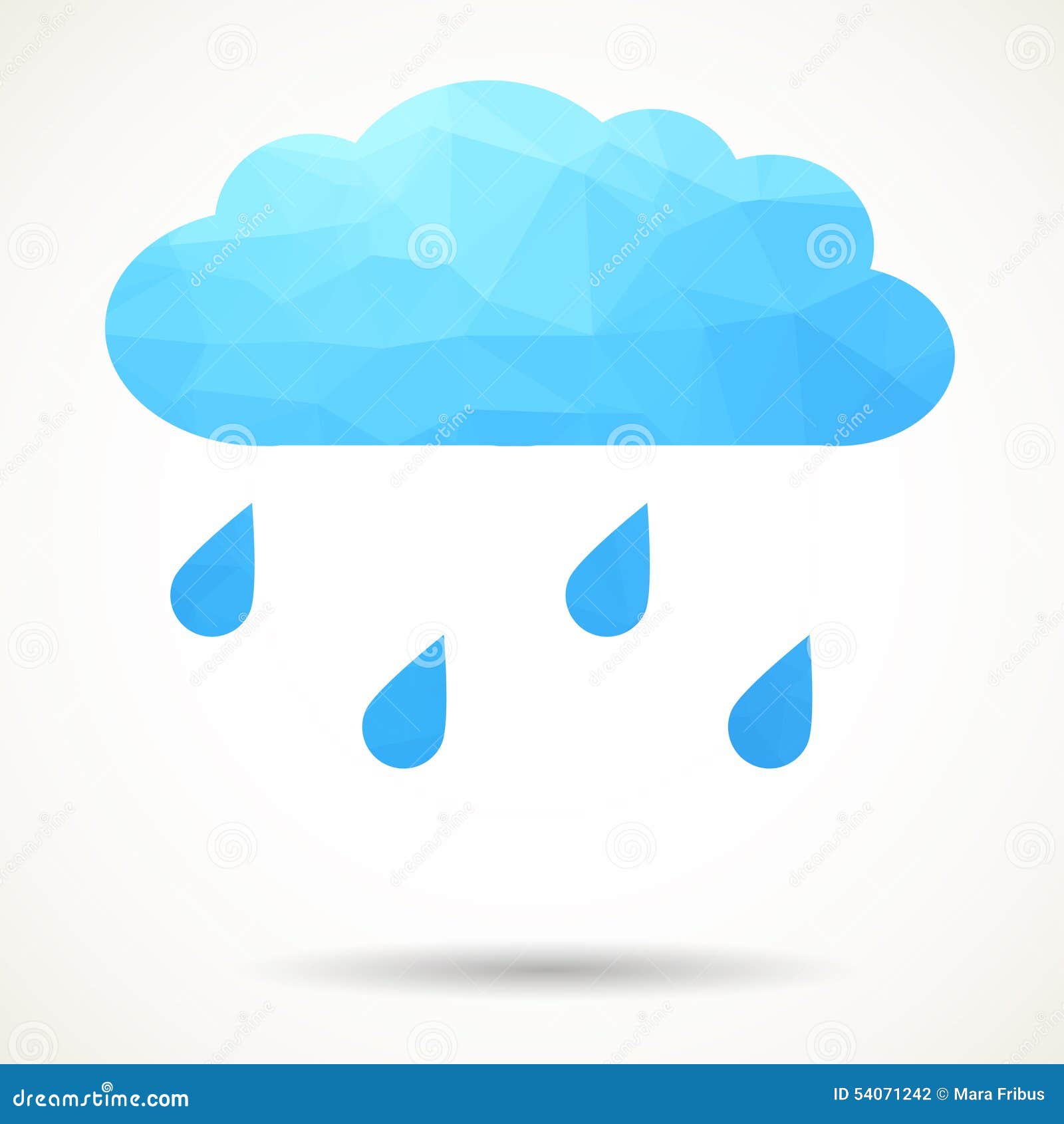Triangular cloud stock vector. Illustration of atmosphere - 54071242