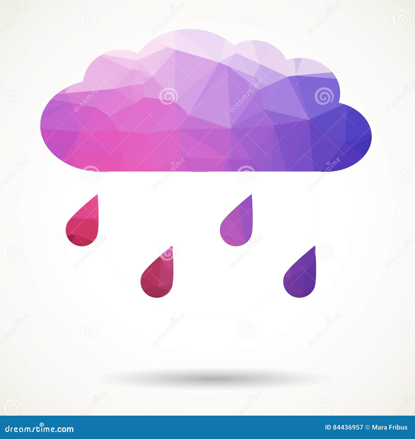 Triangular cloud stock vector. Illustration of autumn - 84436957