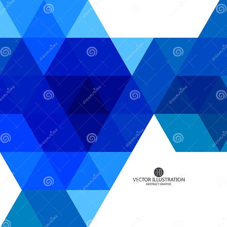 Triangular Composition of Abstract Graphics, Vector Illustration. Stock ...