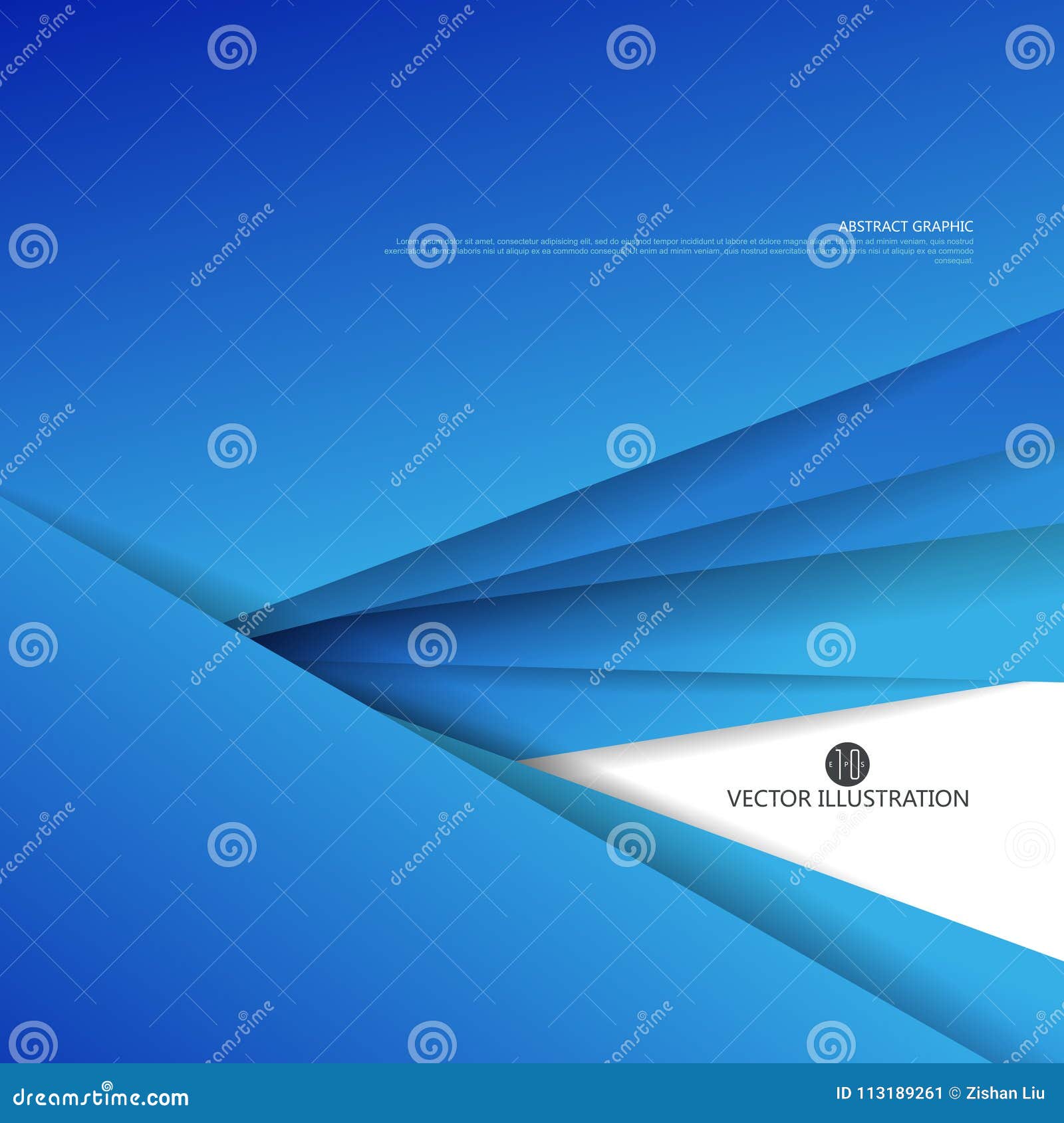 Triangular Composition of Abstract Graphics, Vector Illustration. Stock ...