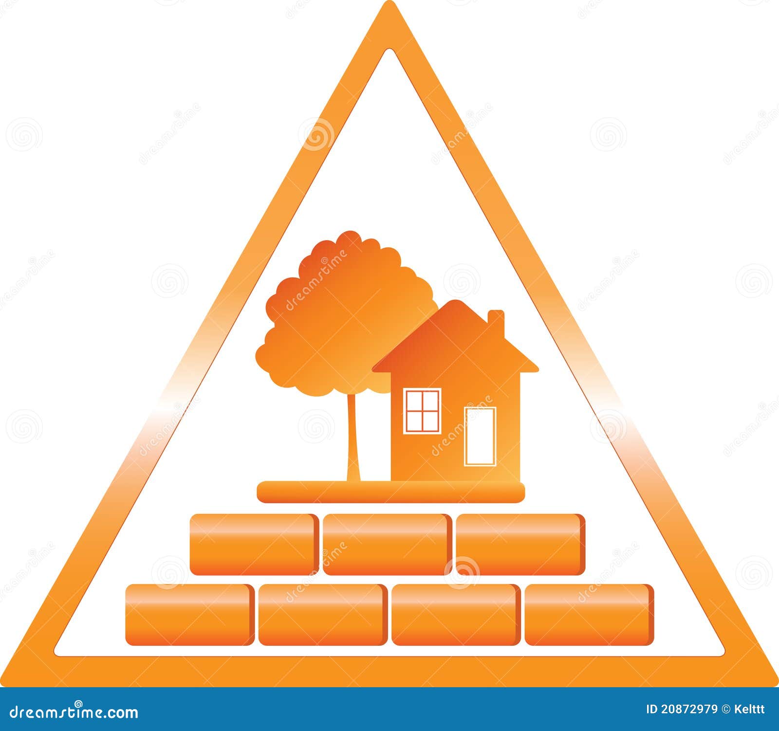 A Triangular Construction Zone Sign With Solar Panels On Each Side ...
