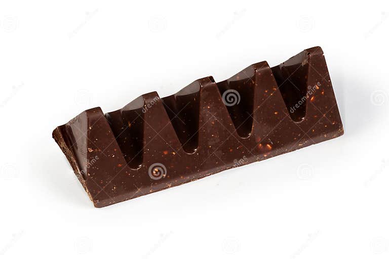 Triangular Dark Chocolate Bar with Breakable Slices of Prisms Shape ...