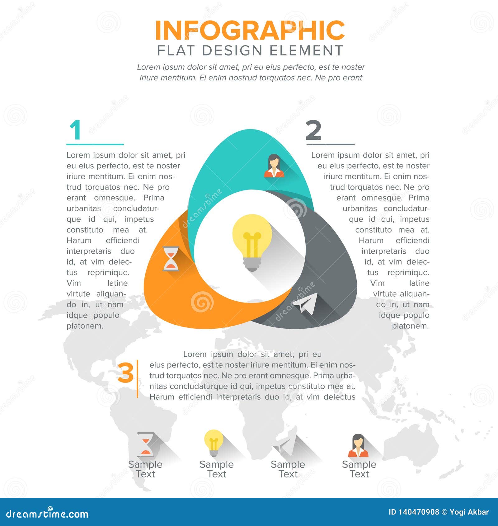 Triangular Diagram Chart. Triangle With 3 Steps Parts. Triangle Design ...