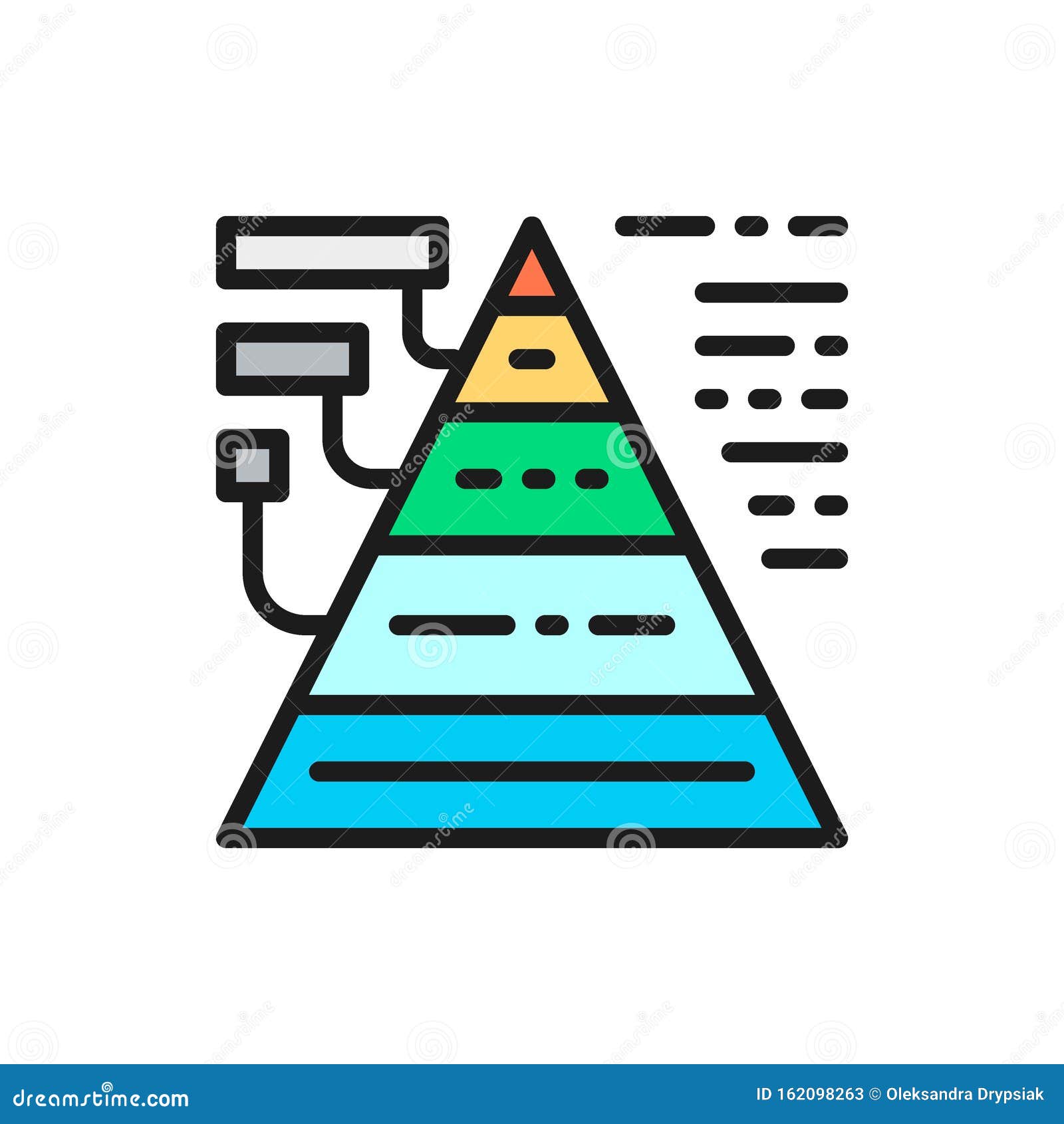 Triangular Diagram Chart. Triangle With 3 Steps Parts. Triangle Design ...