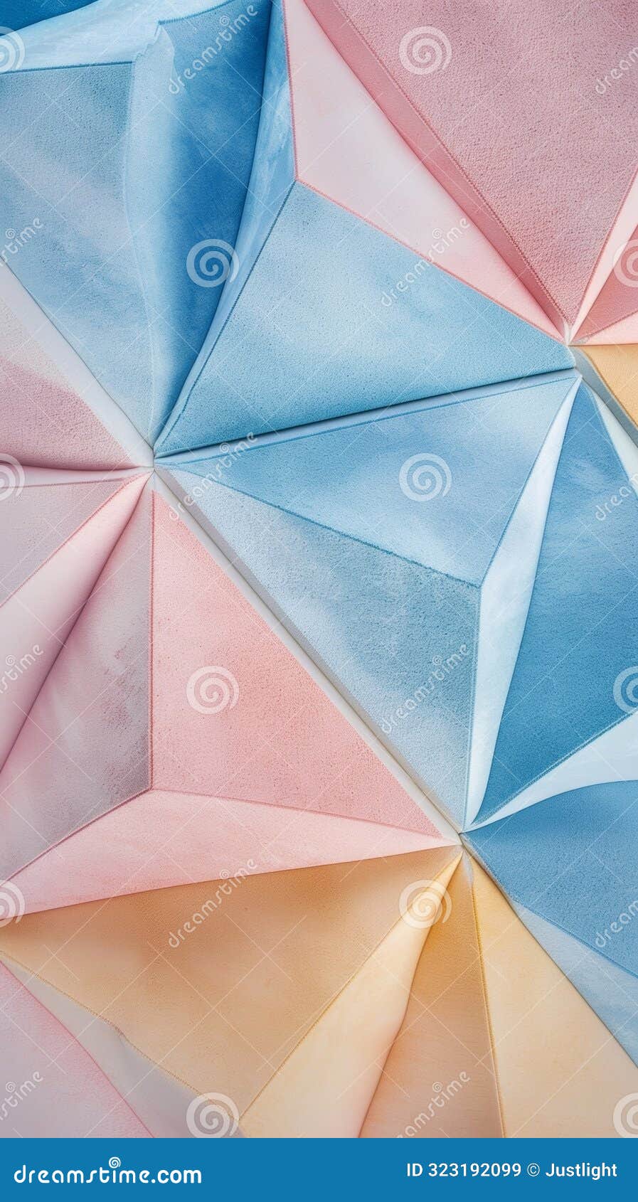 Triangular Diamond and Hexagonal Shapes Intersect on a Soft Pastel Bath ...