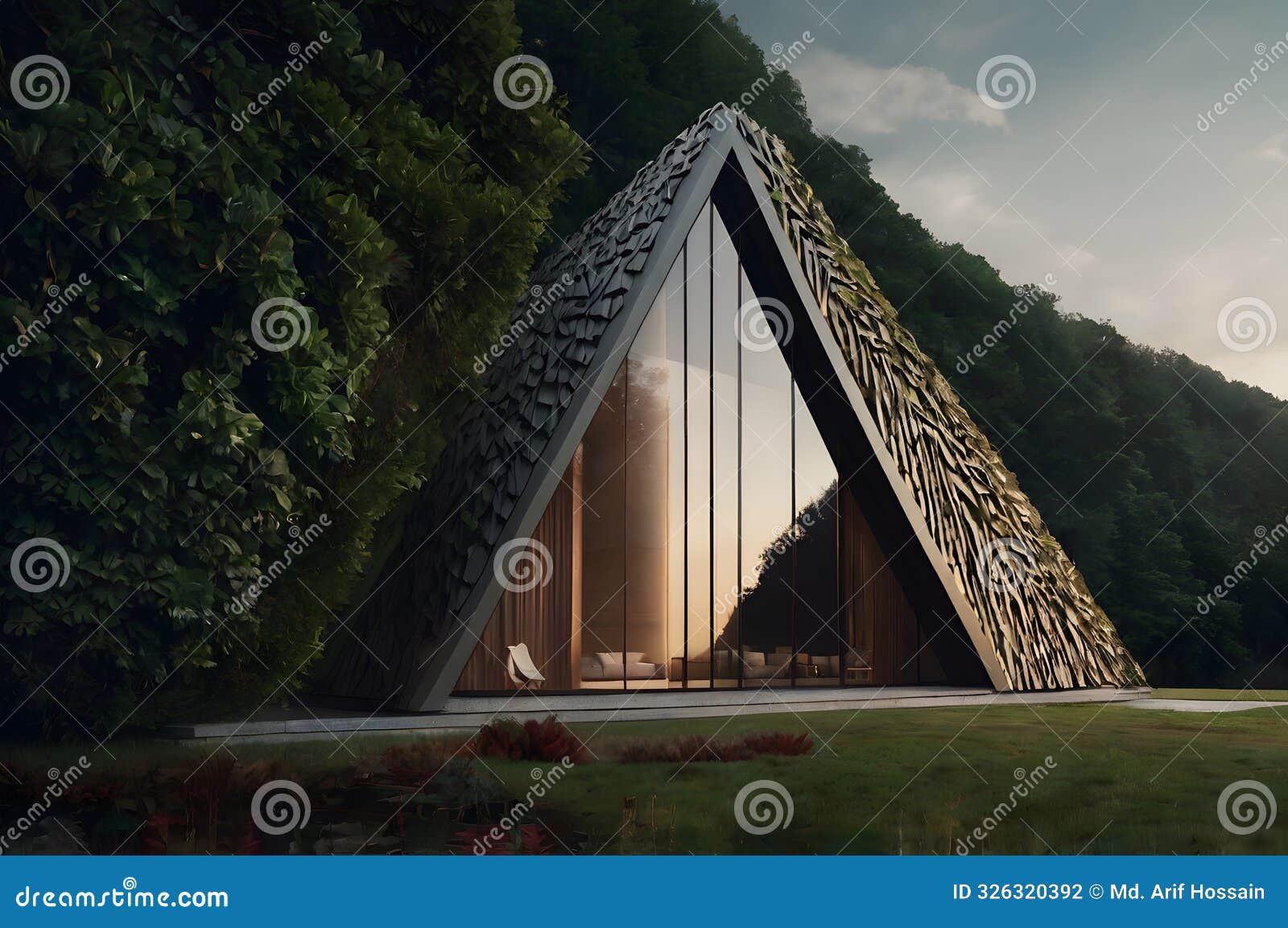 Triangular Elegance Merging Nature’s Beauty with Luxurious Design House ...