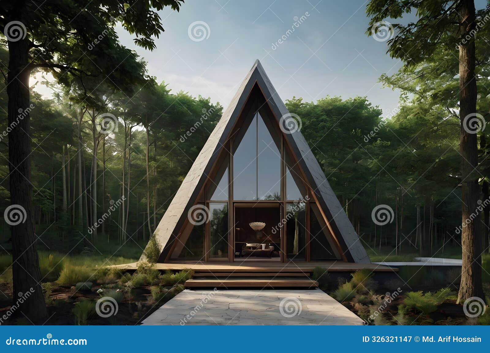 Triangular Elegance Merging Nature’s Beauty with Luxurious Design House ...