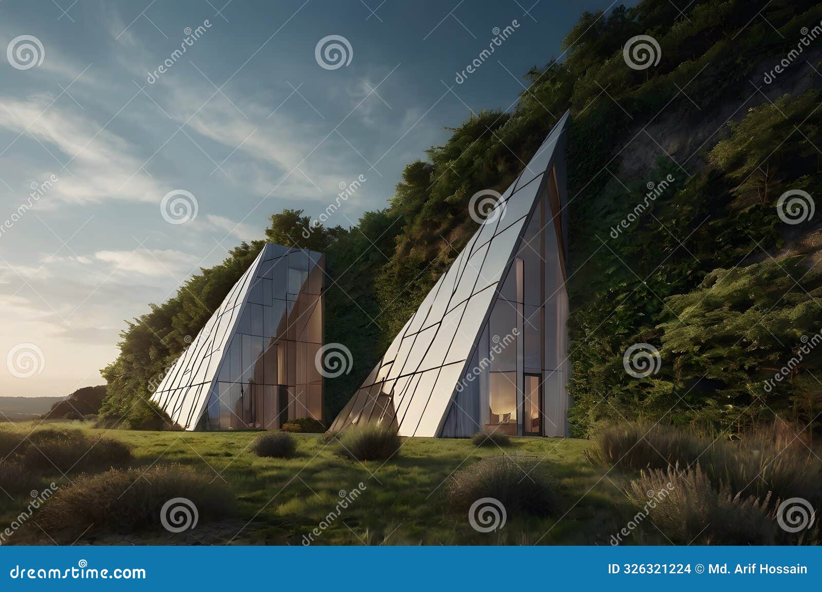 Triangular Elegance Merging Nature’s Beauty with Luxurious Design House ...