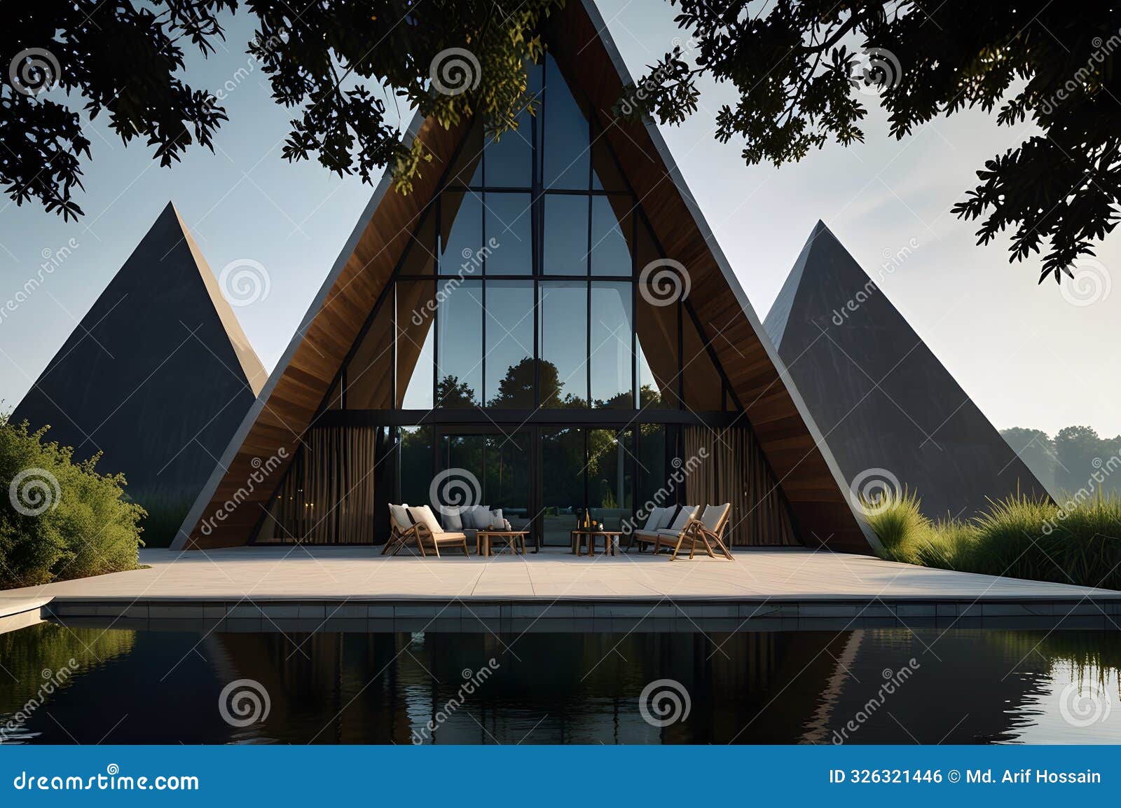 Triangular Elegance Merging Nature’s Beauty with Luxurious Design House ...