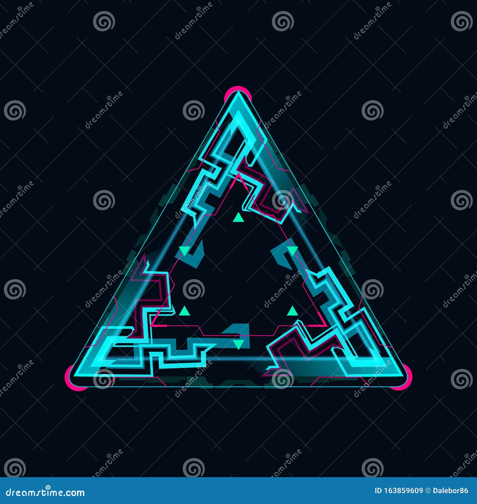 Triangular Element for the Futuristic Interface Stock Vector ...