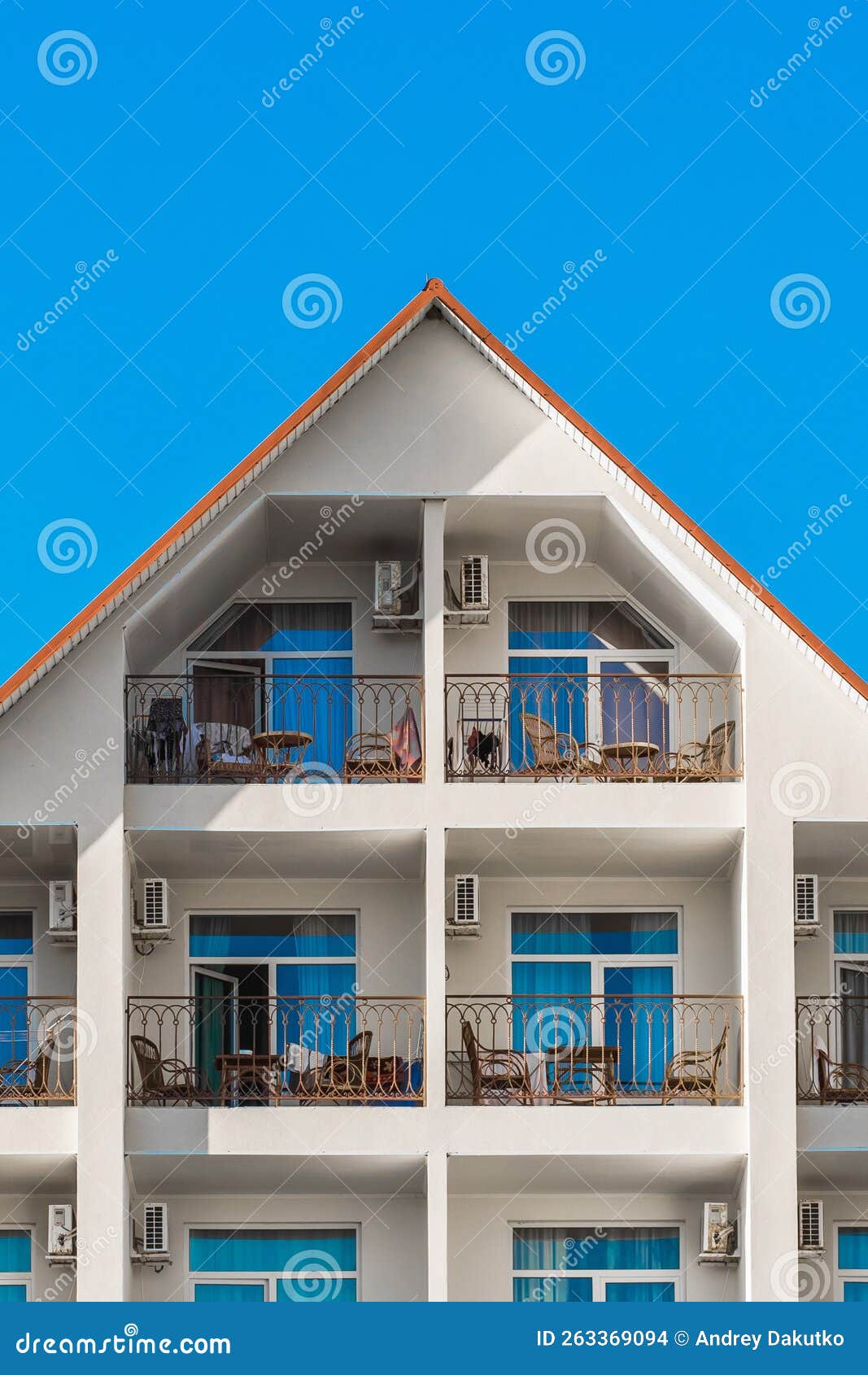 Triangular Facade Of A Modern House Royalty-Free Stock Photography ...