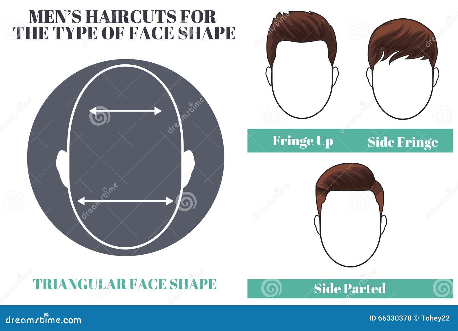 Triangular face shape stock vector. Illustration of collection - 66330378