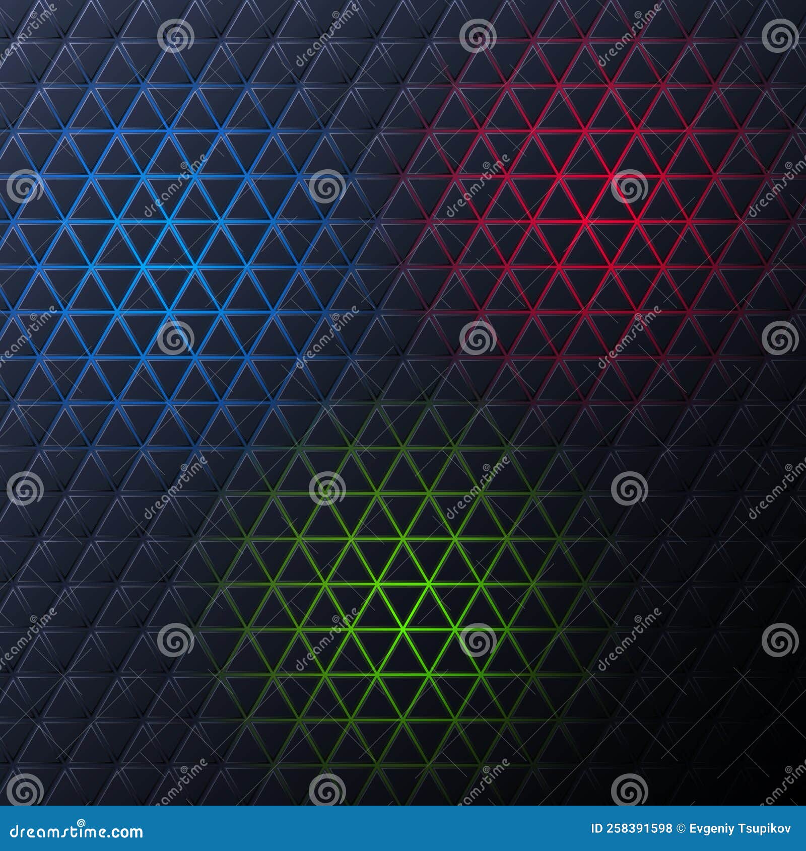 Triangular Figure on a Dark Background. Stock Vector - Illustration of ...