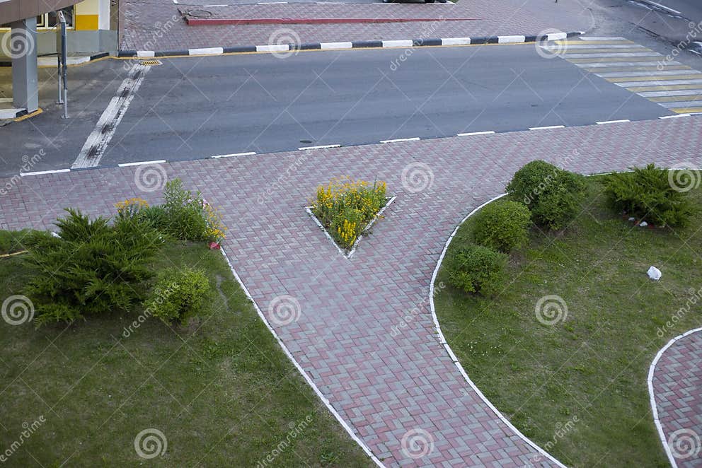 Multi-colored Paving Stones Stock Image - Image of nature, flowerbed ...