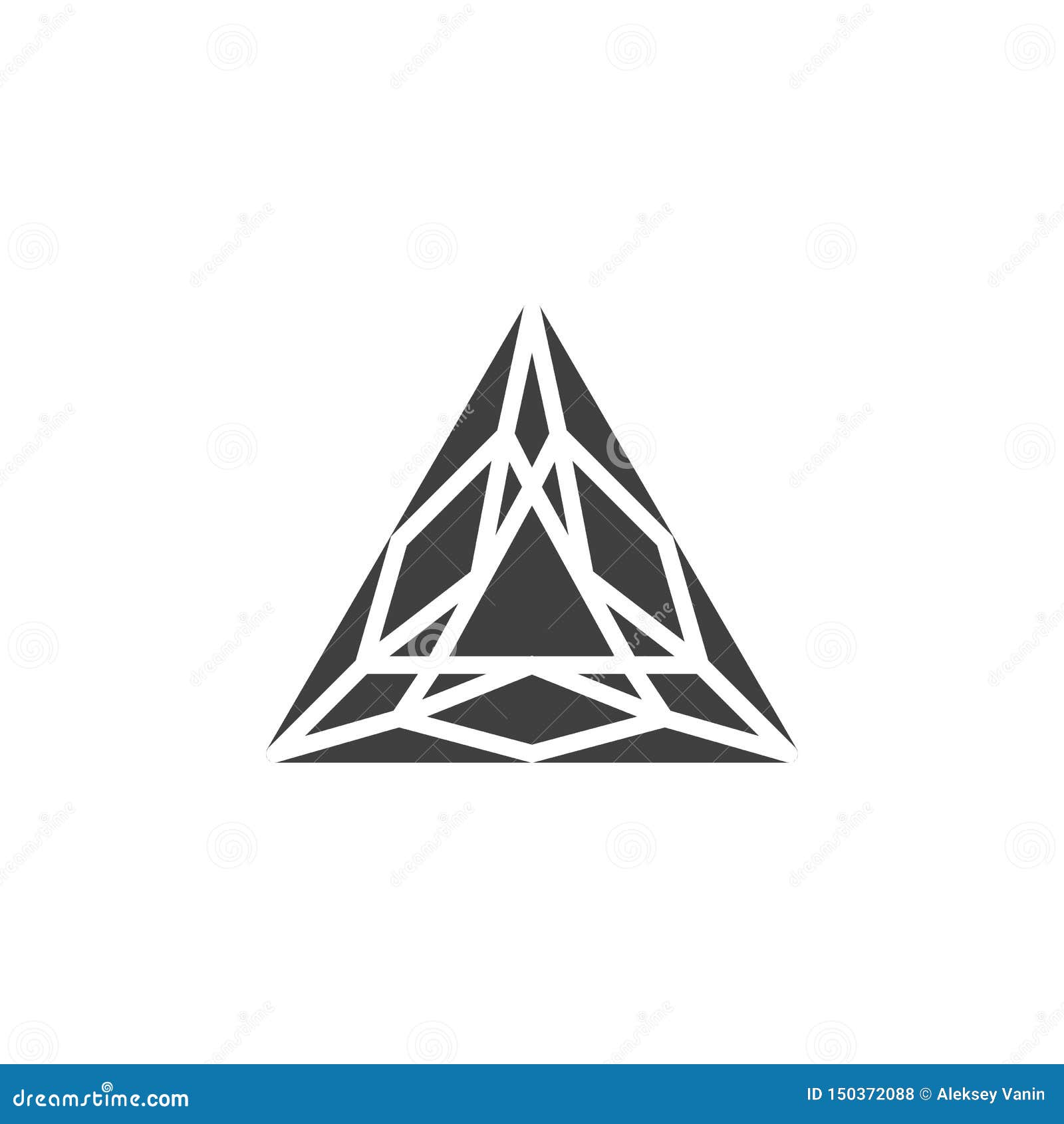 Triangular Gemstone Vector Icon Stock Vector - Illustration of precious ...